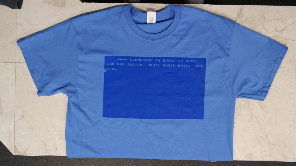 T-Shirt C64 Startup Screen - The 8-Bit Guy