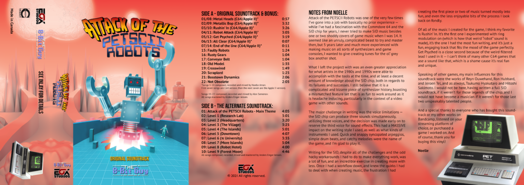 Petscii Robots Soundtrack Cassette - The 8-Bit Guy